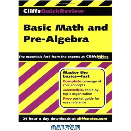 خرید و قیمت دانلود کتاب Basic Math and Pre-Algebra (Cliffs Quick Review ...