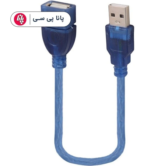 خرید و قیمت کابل افزایش USB مدل پی نت P-NET 30CM رنگ آبی | ترب