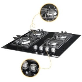 خرید و قیمت اجاق گاز صفحه ای آذرلوکس مدل G04ML - 2B | ترب