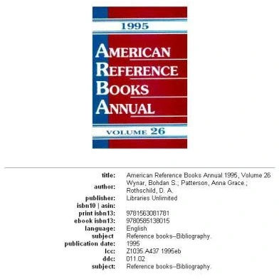 خرید و قیمت دانلود کتاب American Reference Books Annual 95: Volume 26 ...
