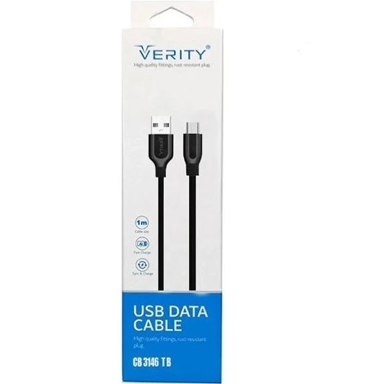 خرید و قیمت کابل شارژ تایپ سی وریتی VERITY-CB-3146T | ترب