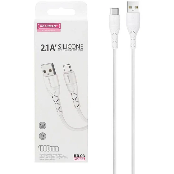 خرید و قیمت کابل شارژ Koluman Type-C مدل KD-03 | ترب