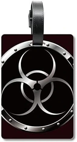 خرید و قیمت Logo Black Background Hazardous Substance Suitcase Bag Tag ...