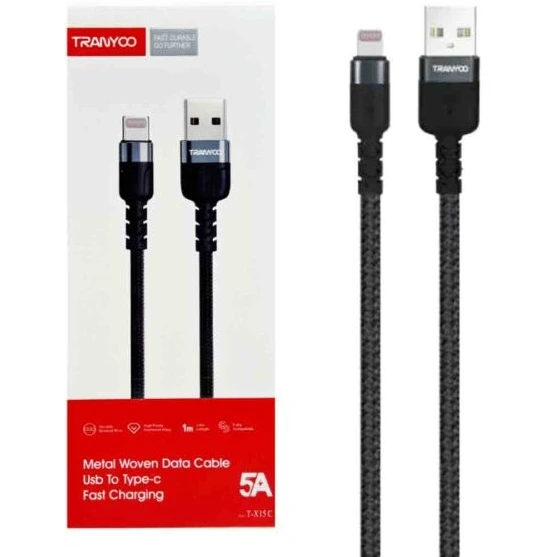 خرید و قیمت کابل آیفونی TRANYOO مدل T-X15 I ( گارانتی 6 ماهه ) | ترب