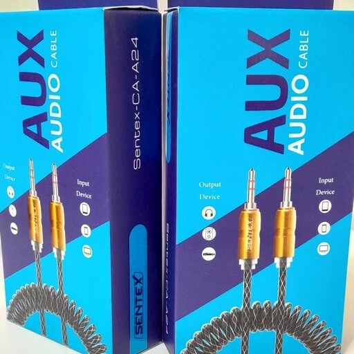 خرید و قیمت کابل صدا AUX فنری برند sentex | ترب