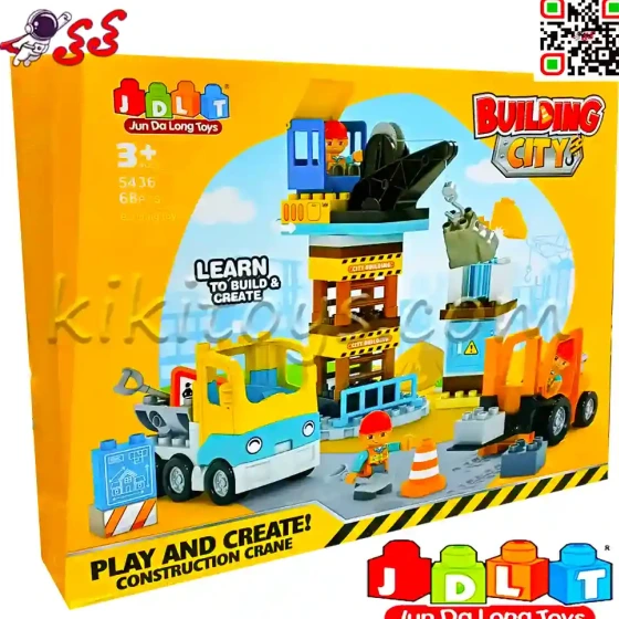 خرید و قیمت لگو دوپلو سیتی قطعه درشت کودک مدل ساختمان سازی مهندسی جرثقیل و شهرسازی JDLT 5436 | ترب