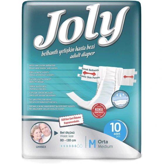 خرید و قیمت پوشینه بزرگسال چسبی جولی (Joly) مدل Medium بسته بندی 10 ...