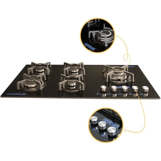 خرید و قیمت اجاق گاز صفحه ای آذرلوکس مدل G05NL-S12B | ترب