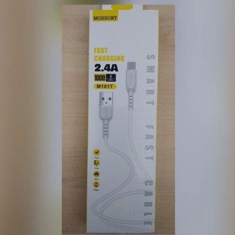 خرید و قیمت کابل شارژ پک دار موسوری تایپ سی مدل m101tر. mossory usb TC | ترب