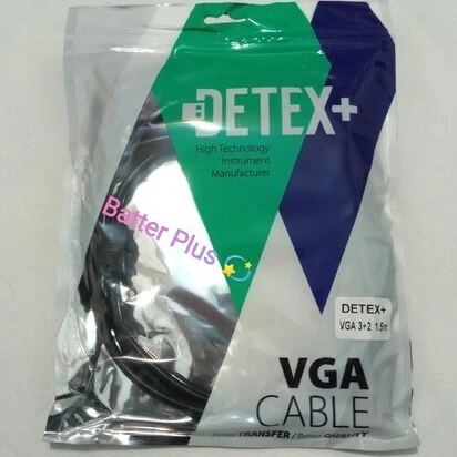 خرید و قیمت کابل مانیتور یا وی جی ای VGA برند DETEX متراژ یک و نیم متری | ترب