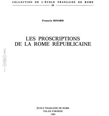 خرید و قیمت دانلود کتاب Les proscriptions de la Rome républicaine 1985 ...