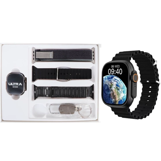 خرید و قیمت اپل واچ سری 9 Ultra مدل HK14 ULTRAسه دستبند | ترب