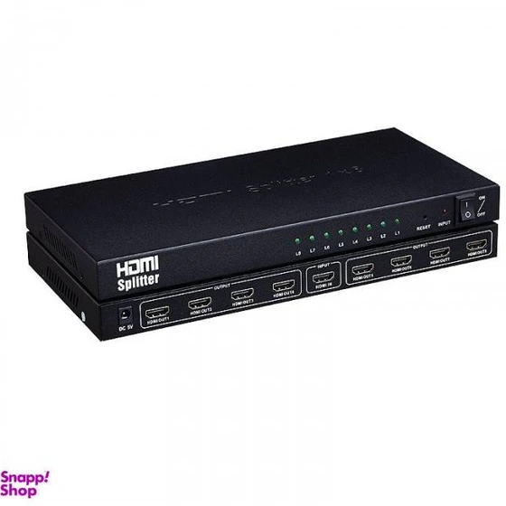 خرید و قیمت اسپلیتر 8 پورت HDMI وی نت (Vnet) با قابلیت 3D | ترب