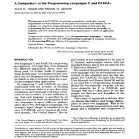 خرید و قیمت دانلود کتاب A comparison of the programming languages C and Pascal ا مقایسه زبان های ...