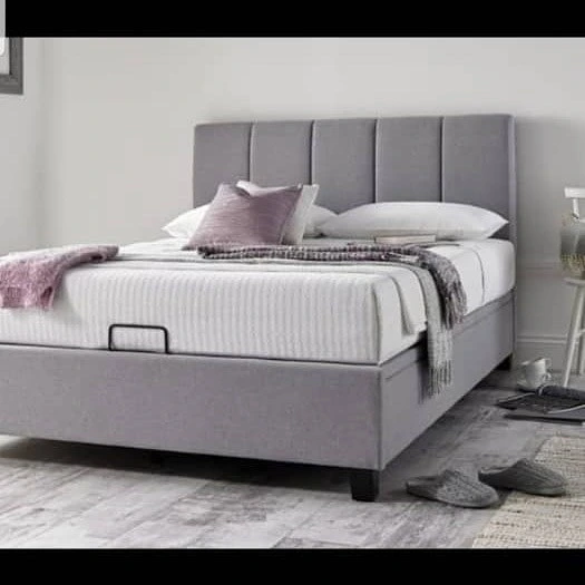 خرید و قیمت تخت باکس هتلی جکدار به همراه تاج طرح عمودی - 200*90 / سبز | ترب