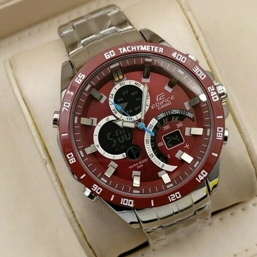 خرید و قیمت ساعت مردانه دوزمانه کاسیو ادیفایس Casio edifice dual time | ترب