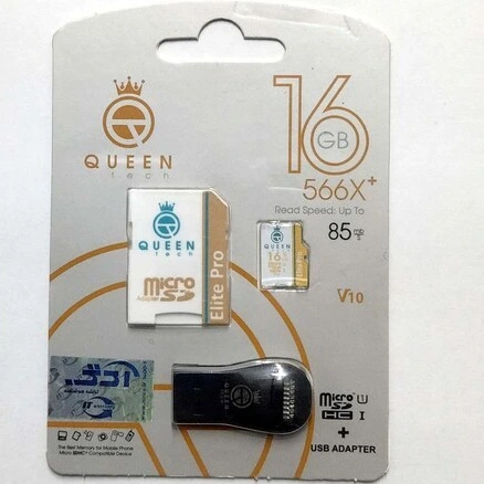 خرید و قیمت کارت حافظه QUEEN TECH 16G کلاس 10 سرعت 85MB-S | ترب
