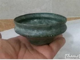 خرید و قیمت لوازم حمام قدیمی کاسه یا طاس مسی قاجار | ترب