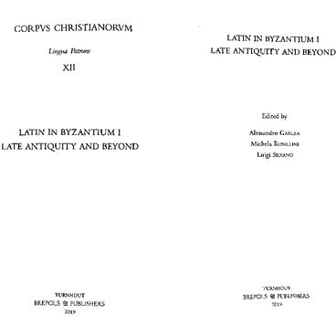 خرید و قیمت دانلود کتاب Latin in Byzantium I: late antiquity and beyond ...