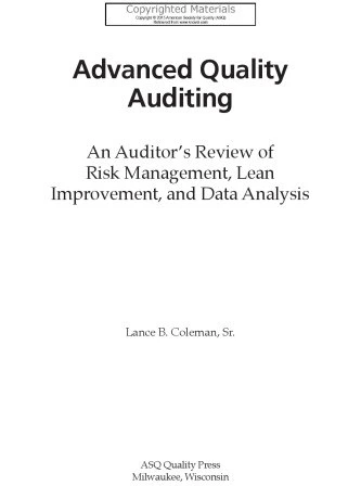 خرید و قیمت دانلود کتاب Advanced quality auditing : an auditor's review ...