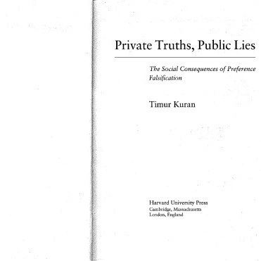خرید و قیمت دانلود کتاب Private Truths, Public Lies: The Social ...