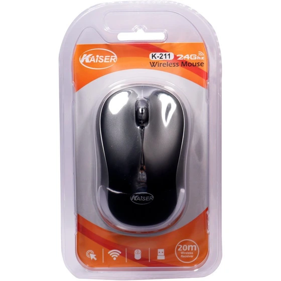 خرید و قیمت موس بیسیم kaiser-k211 به همراه موس پد هدیه | ترب