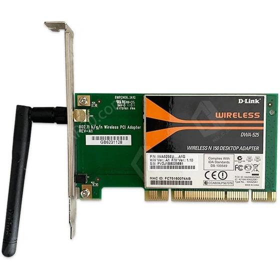 خرید و قیمت کارت شبکه بی‌سیم دی لینک D-LINK DWA-525 Wireless استوک | ترب