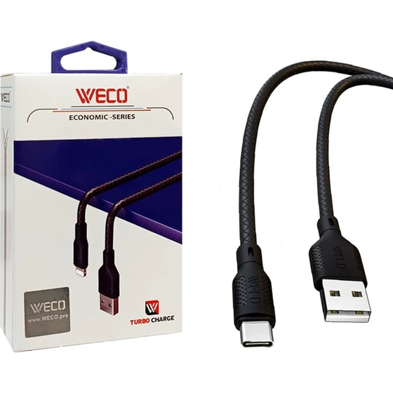 خرید و قیمت کابل پاوربانک تایپ سی WECO WE-33 | ترب