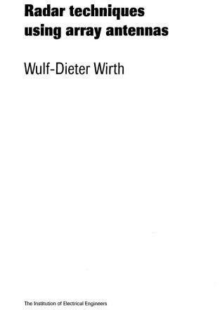 خرید و قیمت دانلود کتاب Radar Techniques Using Array Antennas (FEE radar, sonar, navigation ...