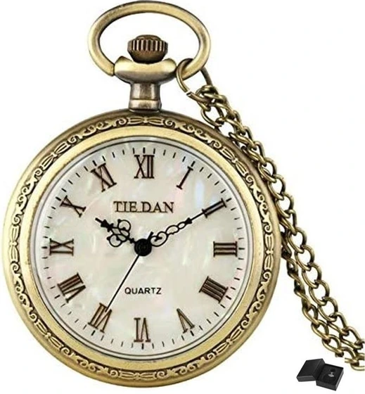 خرید و قیمت ساعت جیبی کوارتز با طراحی قدیمی و بند تای‌دان برند yash | ترب