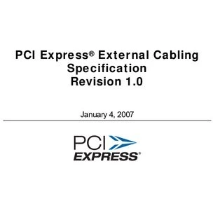 خرید و قیمت دانلود کتاب PCI Express External Cabling Specification, Revision 1.0 2007 | ترب