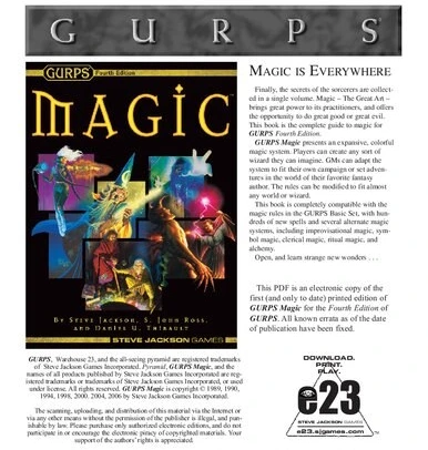 خرید و قیمت دانلود کتاب GURPS 4th edition. Magic [Version 1.0 ed.] | ترب
