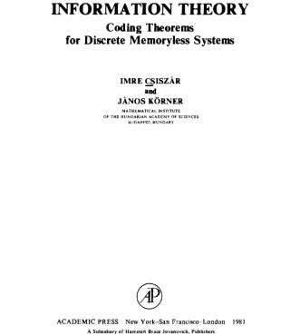 خرید و قیمت دانلود کتاب Information Theory: Coding Theorems for Discrete Memoryless Systems ...