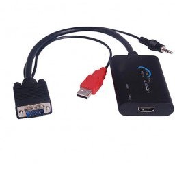 خرید و قیمت مبدل VGA به HDMI همراه صدا با کیفیت HD | ترب