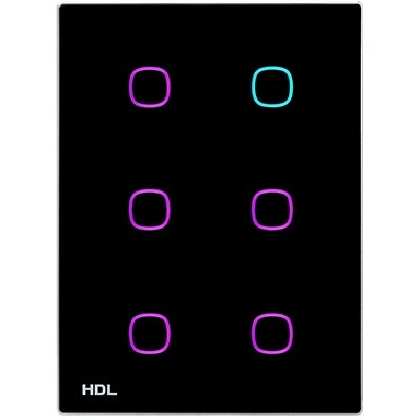 خرید و قیمت کلید HDL مدل 6 پل iTouch پروتکل KNX | ترب