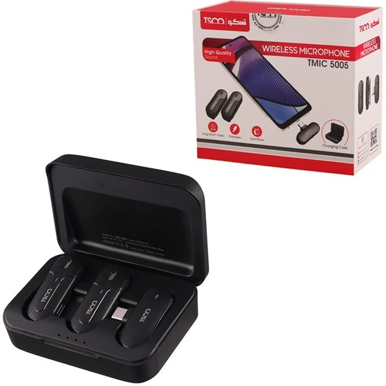 خرید و قیمت میکروفون یقه ای بی سیم TSCO TMIC 5005 Type-C | ترب