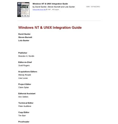 خرید و قیمت دانلود کتاب Windows NT & UNIX integration guide 1997 | ترب