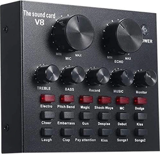 خرید و قیمت Quboo Mulugeta، کارت صدای چند منظوره زنده V8 رابط صوتی USB ...