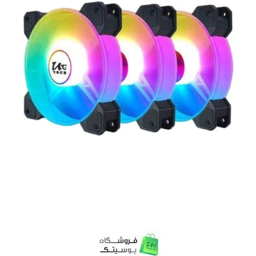 خرید و قیمت فن کیس RGB یوسیتک مدل UC-130F سایز ۱۲ سانتیمتر | ترب
