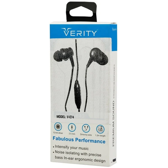 خرید و قیمت هندزفری برند verity مدل e74 | ترب