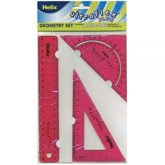 خرید و قیمت ست خط‌کش هندسی هلیکس مدل Ultraflex Plus ا Helix Ultra-Flex ...