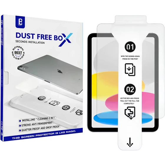 خرید و قیمت محافظ صفحه نمایش شیشه ای تبلت آیپد ایر 13 2024 همراه با کیت ...