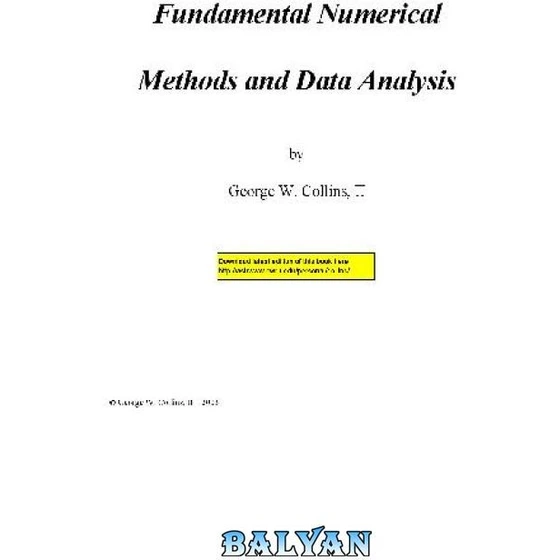 خرید و قیمت دانلود کتاب Fundamental Numerical Methods and Data Analysis | ترب