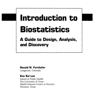 خرید و قیمت دانلود کتاب Introduction to Biostatistics. A Guide to Design, Analysis and Discovery ...