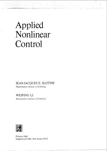 خرید و قیمت دانلود کتاب Applied Nonlinear Control 1991 | ترب