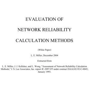 خرید و قیمت دانلود کتاب Evaluation of network reliability calculation ...