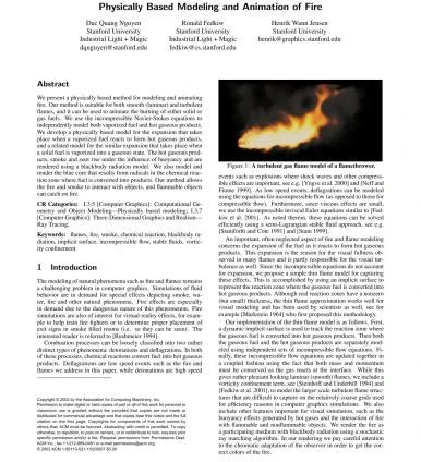 خرید و قیمت دانلود کتاب Physically Based Modeling and Animation of Fire | ترب