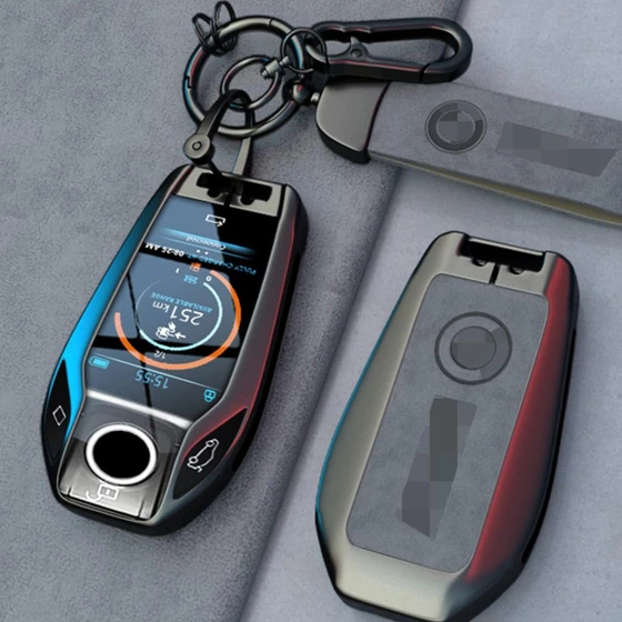خرید و قیمت vol TTQK Smart Key Case Keychain Metal zinc alloy Shell Cover Compatible with BMW 1 ...