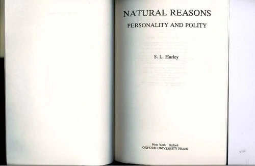 خرید و قیمت دانلود کتاب Natural reasons. Personality and polity | ترب