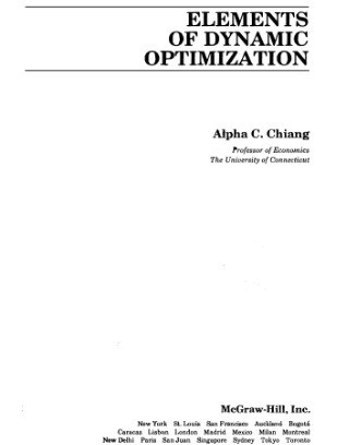 خرید و قیمت دانلود کتاب Elements of dynamic optimization 1992 | ترب